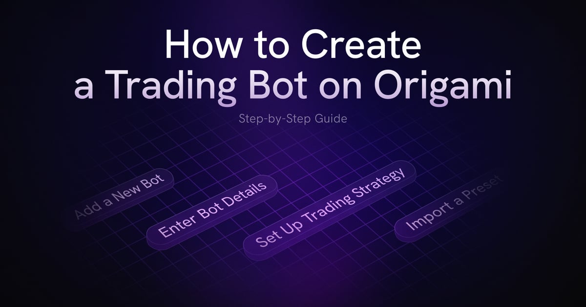 Building and Launching a Crypto Trading Bot on Origami Tech | Origami Tech